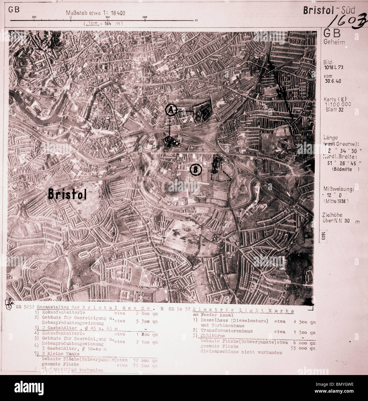 Bristol 30th June 1940 Bristol Gas Works & Electric Light Works Stock ...
