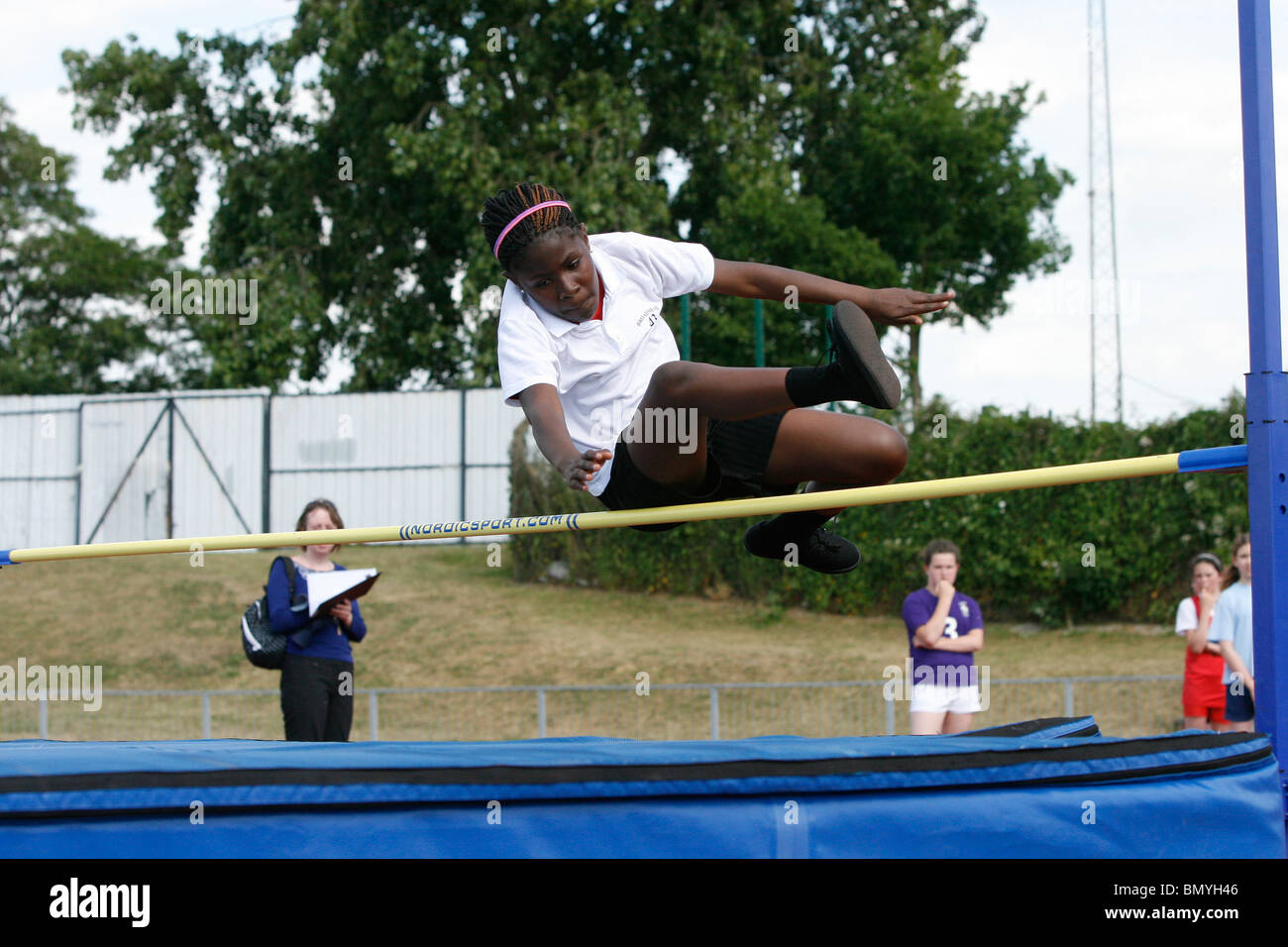 11-12 year olds compete in the Croydon primary schools' athletics ...