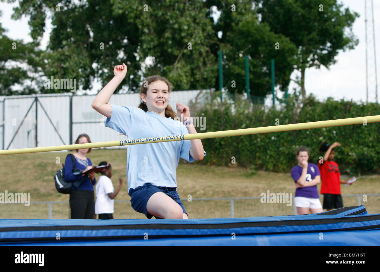 11-12 year olds compete in the Croydon primary schools' athletics ...