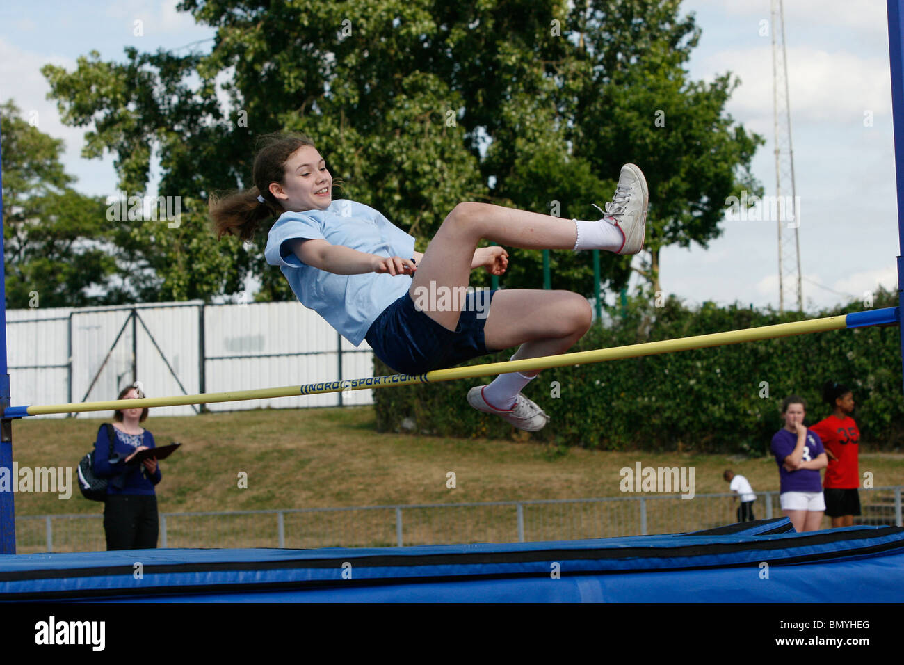 11-12 year olds compete in the Croydon primary schools' athletics ...