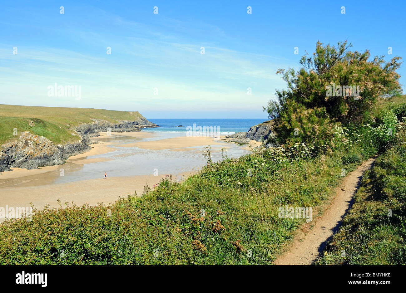 West pentire beach hi-res stock photography and images - Alamy