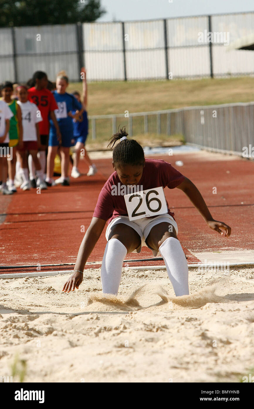11-12 year olds compete in the Croydon primary schools' athletics ...