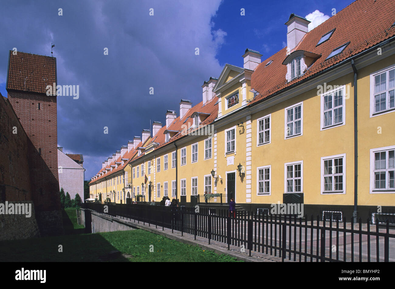Latvia,Riga,Old Town ,Fortification wall,Jekaba Kazarmas Stock Photo ...