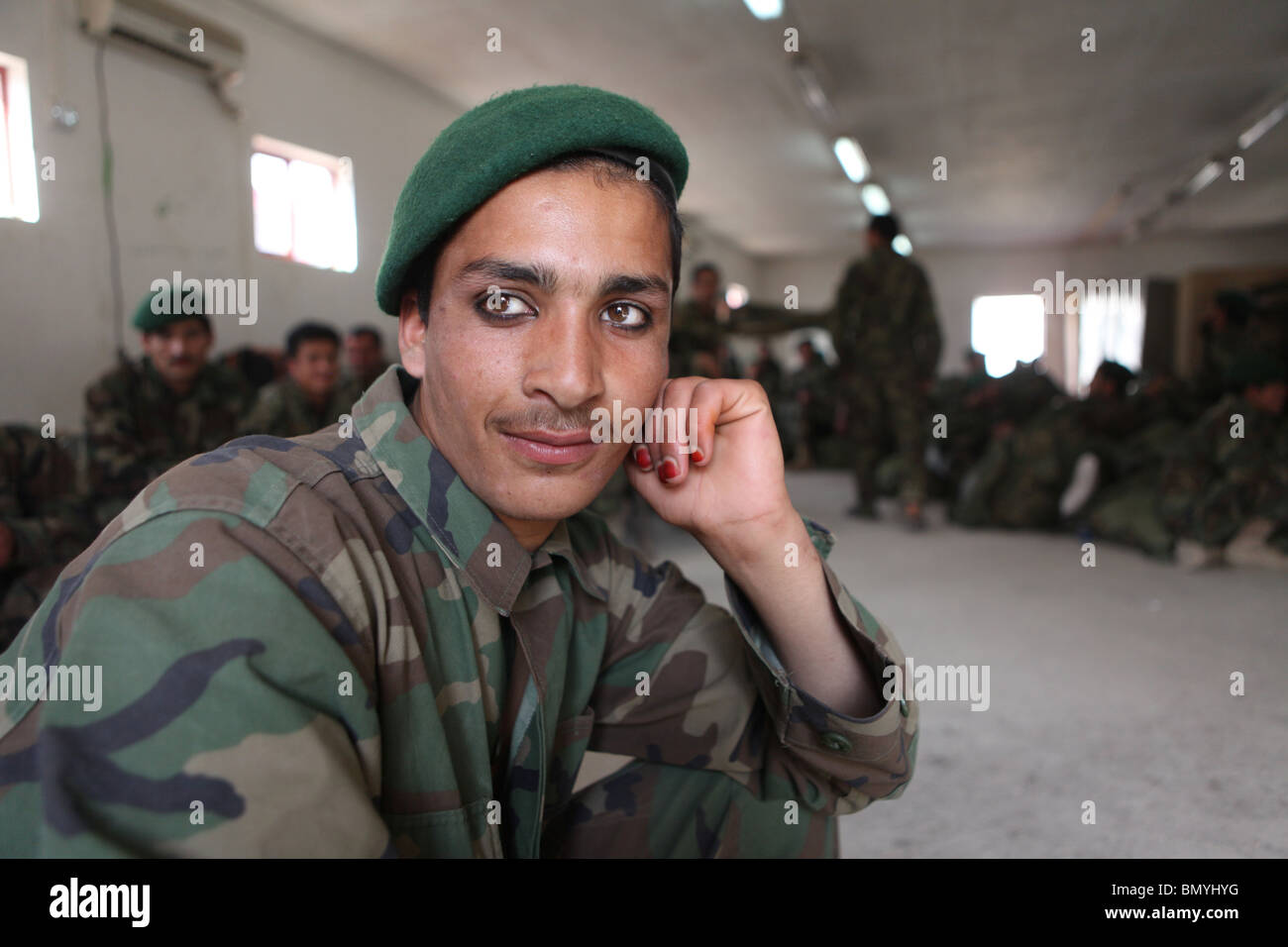Afghan National Army (ANA) soldiers in Tarin Kowt, Afghanistan Stock ...