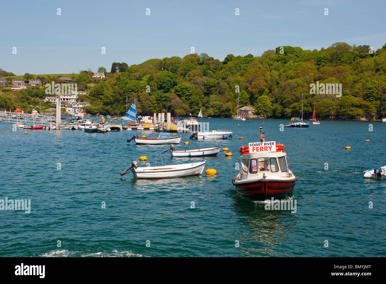 Sailing boats river fowey hi-res stock photography and images - Alamy