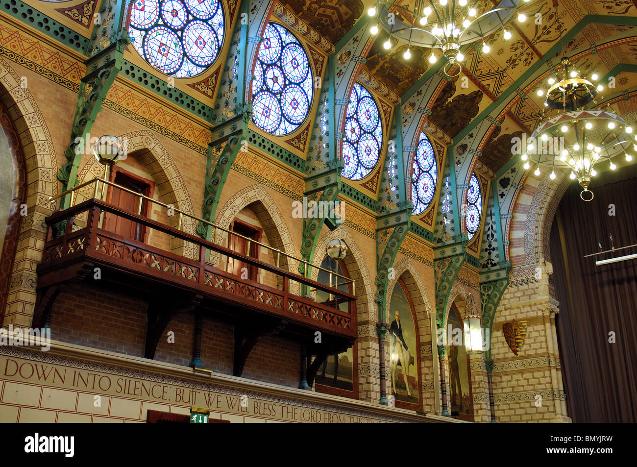 The Main Hall of the Guildhall, Northampton, Northamptonshire, England ...