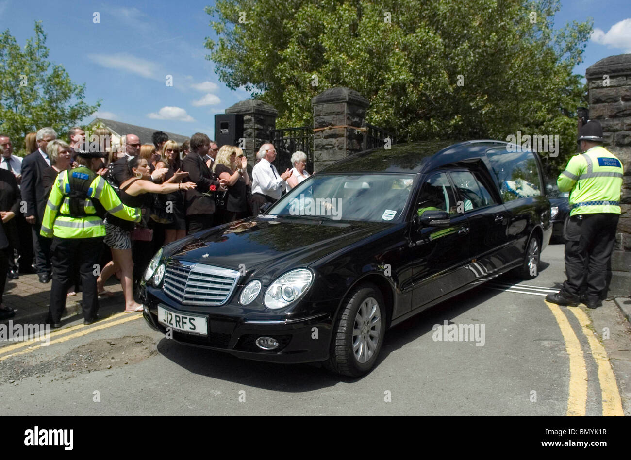 Funeral of former Stereophonics drummer Stuart Cable in his hometown of ...