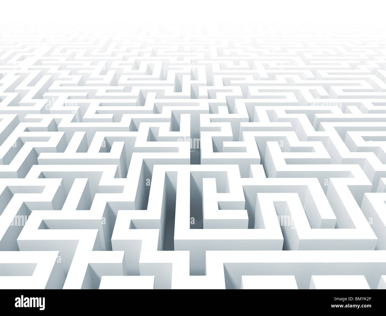 3d classic white labyrinth background Stock Photo - Alamy