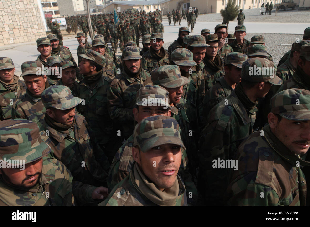 Afghan soldier exercise training ana hi-res stock photography and ...