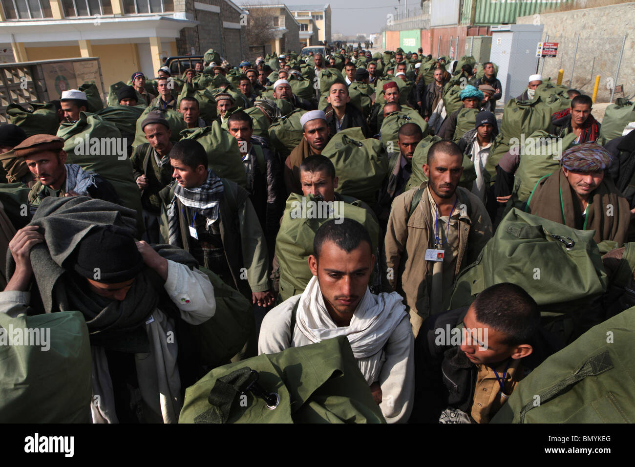 Afghan soldier exercise training ana hi-res stock photography and ...