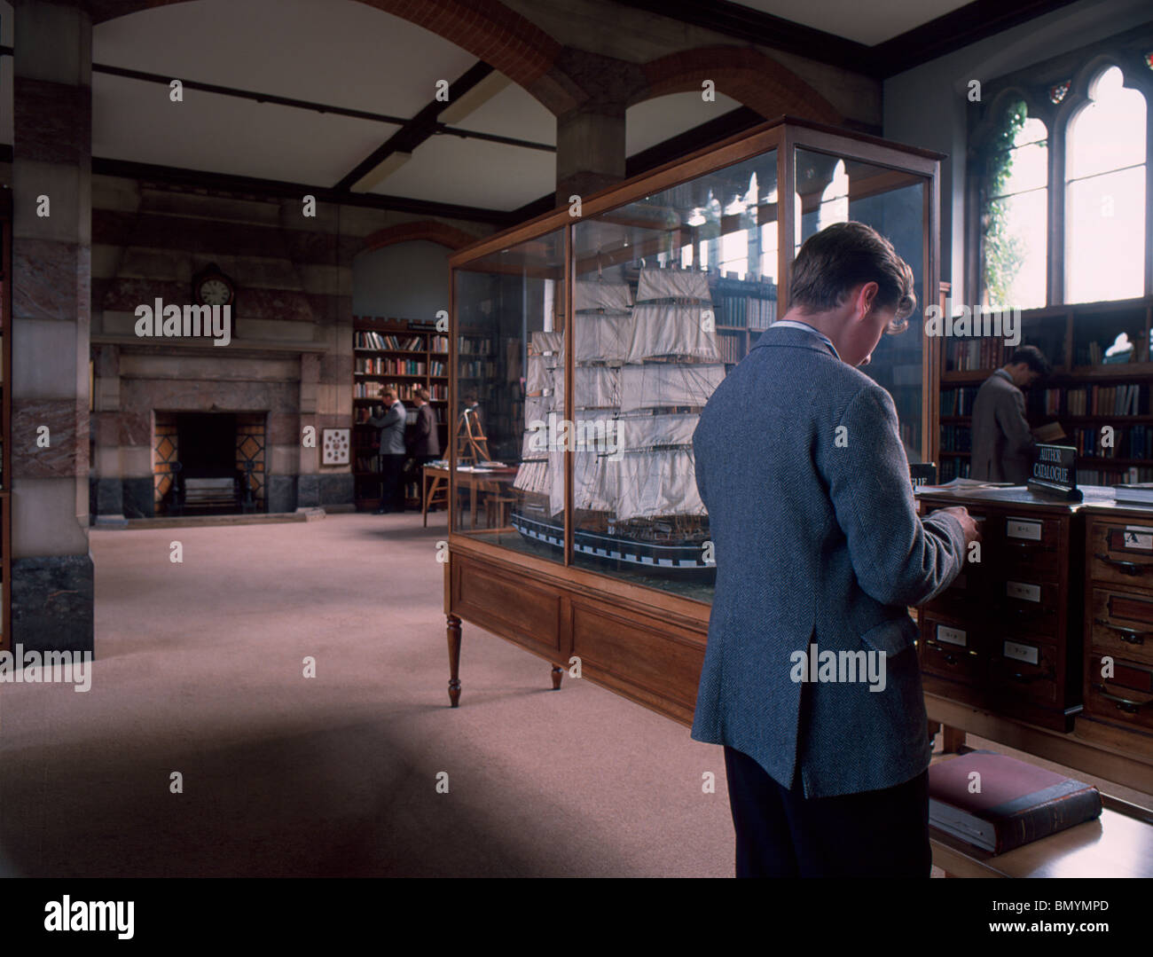 Rugby School Temple Reading Room, 1980's Stock Photo - Alamy