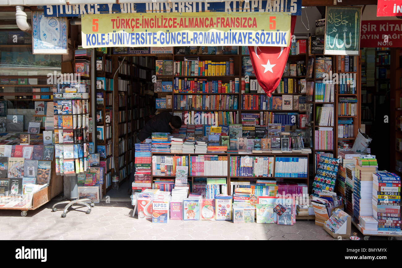 Turkish book stall near university, Turkey Stock Photo - Alamy