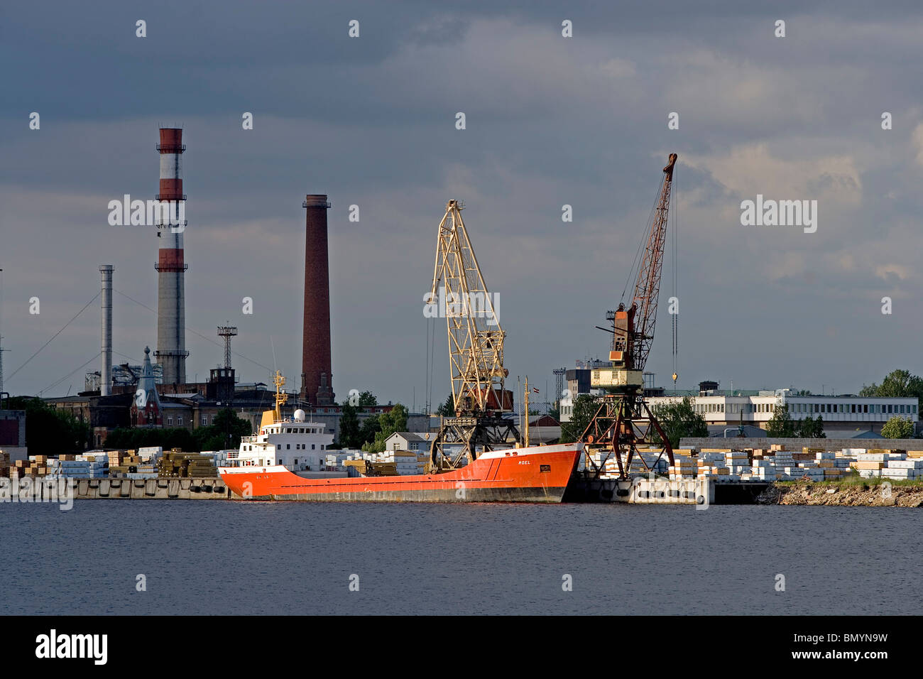 Latvia riga port harbour hi-res stock photography and images - Alamy