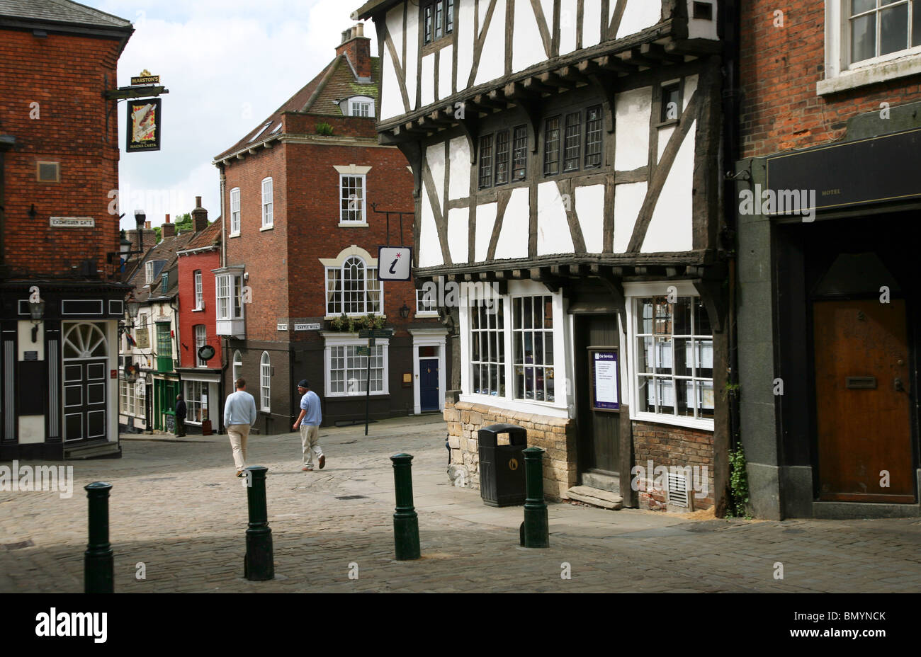 Exchequer Gate, in the medieval part of Lincoln close to the impressive ...