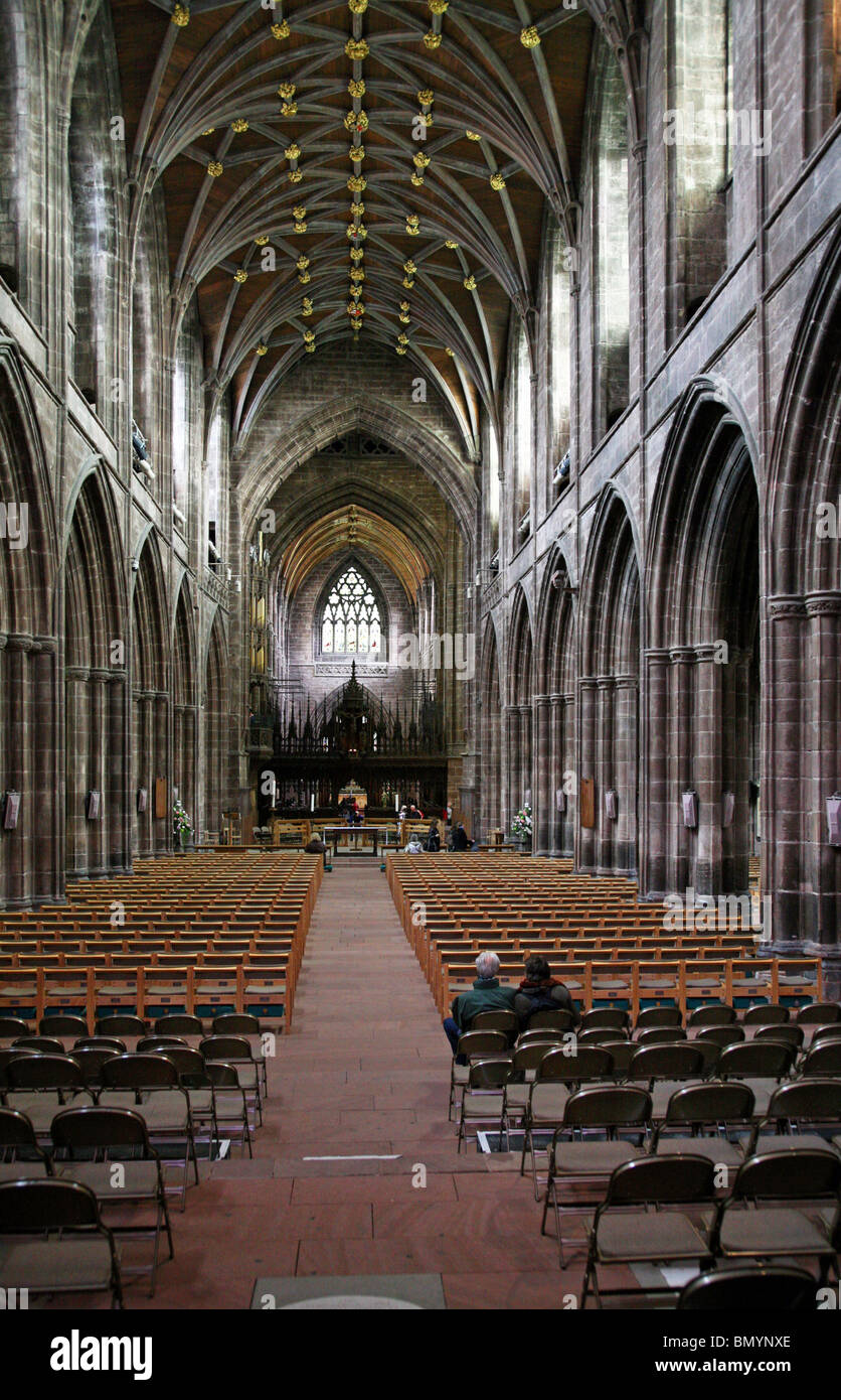 Interior of Chester Cathedral, (Cathedral Church of Christ and the ...