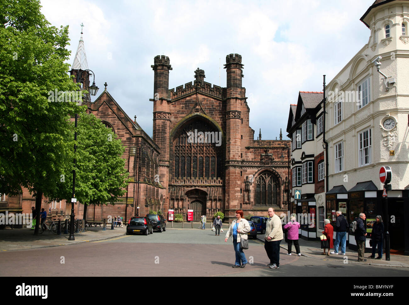 Chester Cathedral from Town Hall Square Stock Photo - Alamy
