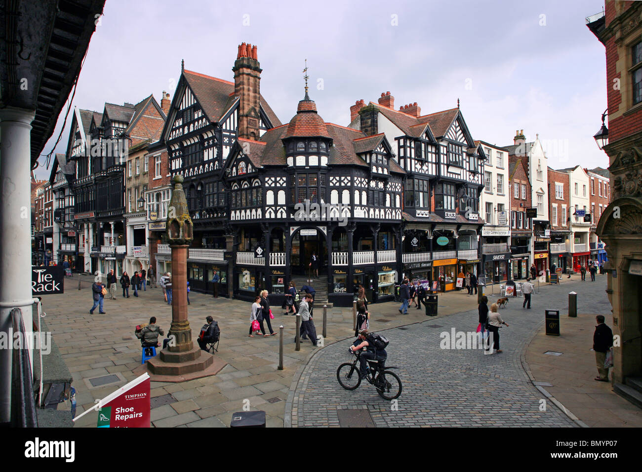 View of The Rows on the corner of Bridge Street and Eastgate Street in ...