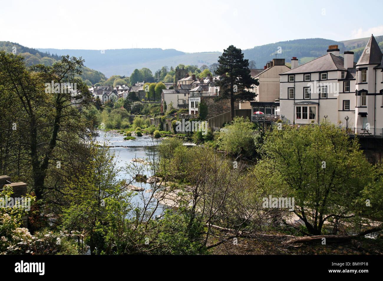 The River Dee at Llangollen Stock Photo - Alamy