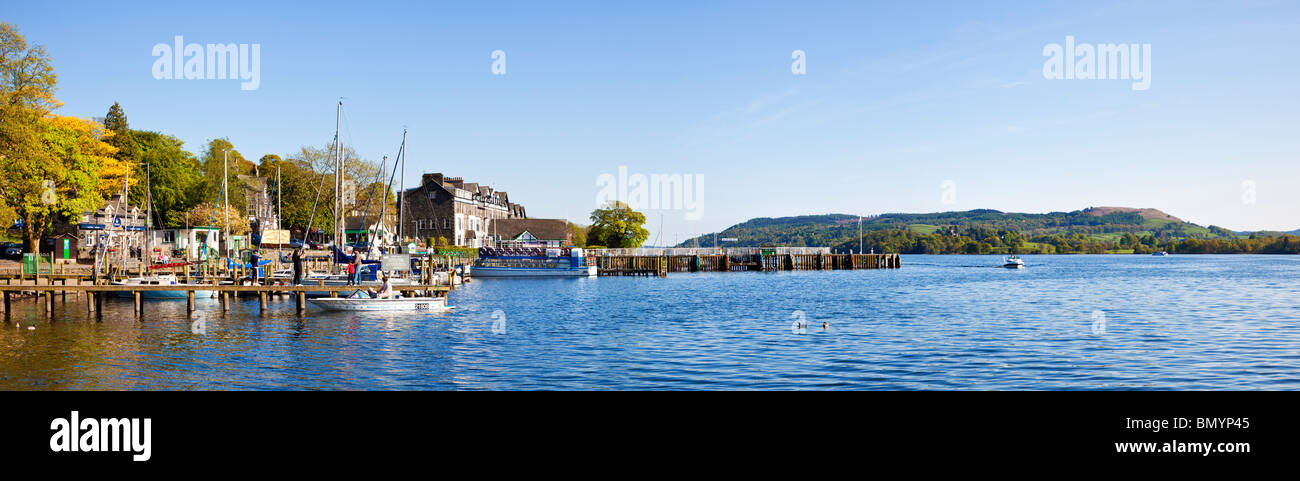 Lake Windermere at Ambleside Pier Waterhead the Lake District Cumbria ...