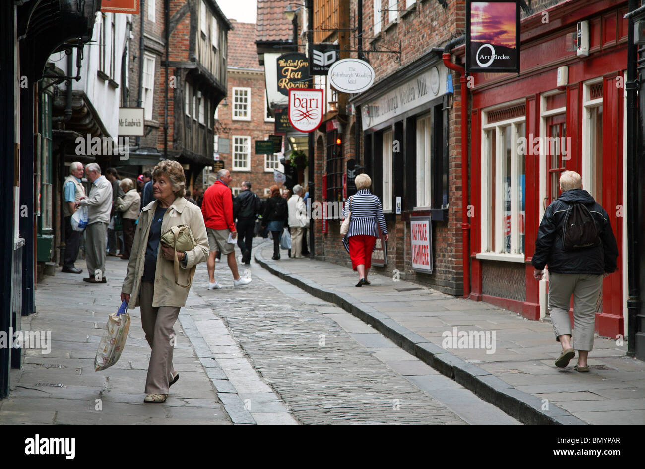 The Shambles an ancient narrow street which used to be occupied by the ...