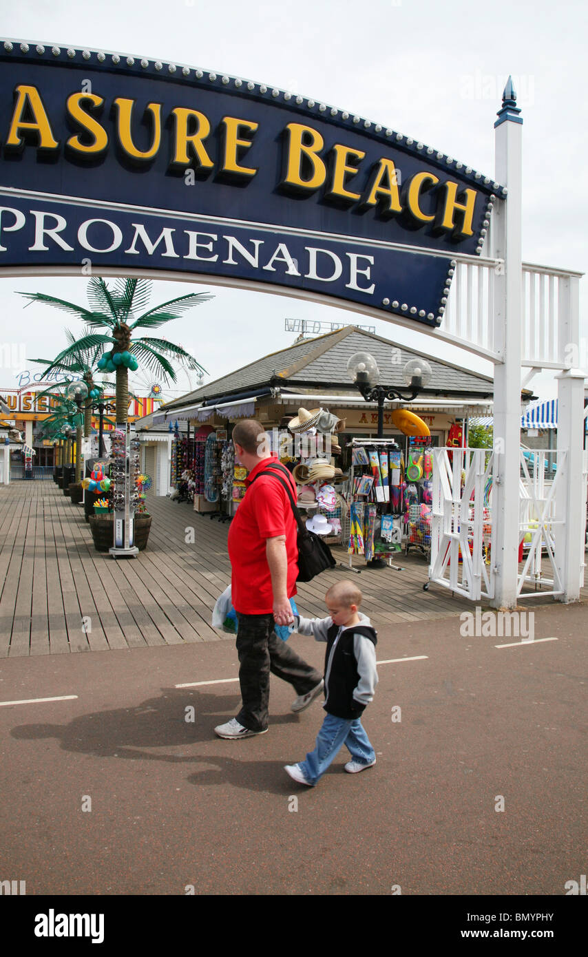 Entrance to Pleasure Beach, a leisure and amusement complex on the ...