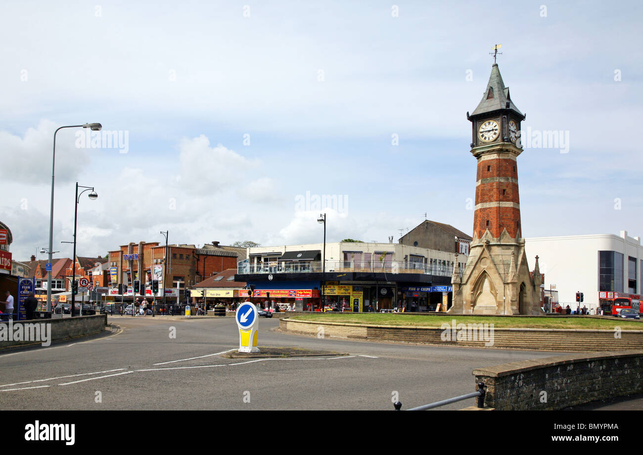 The Clocktower in the central area of Skegness seafront Stock Photo - Alamy