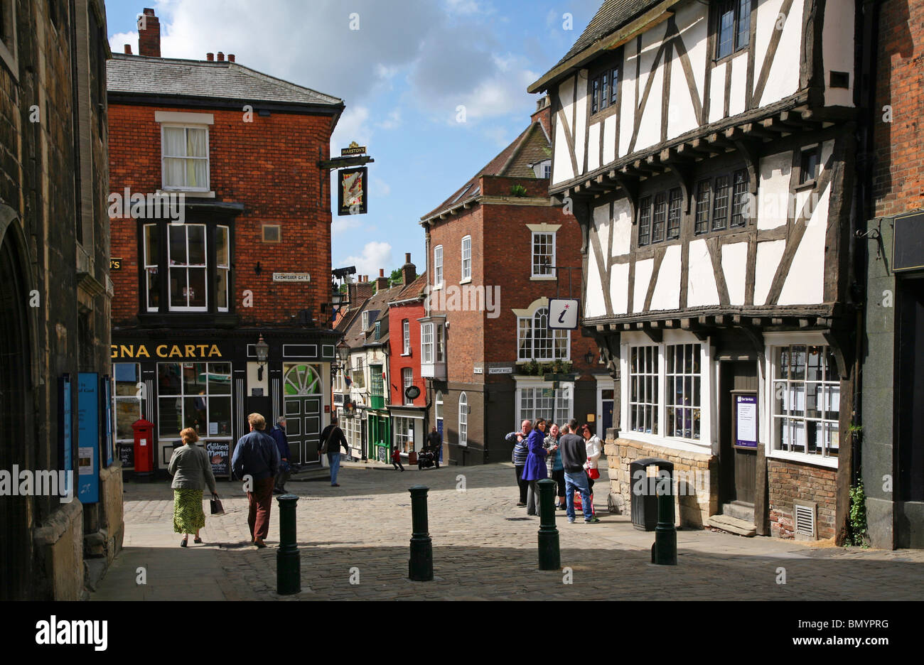 Exchequer Gate, in the medieval part of Lincoln close to the impressive ...