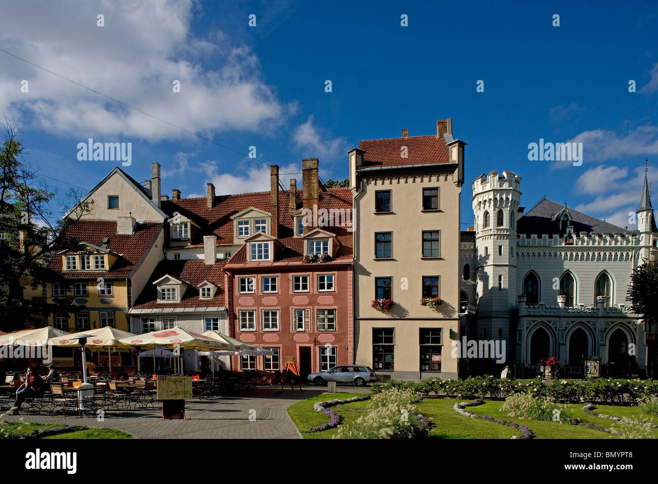 Latvia,Riga,Livu Laukums Square Stock Photo - Alamy