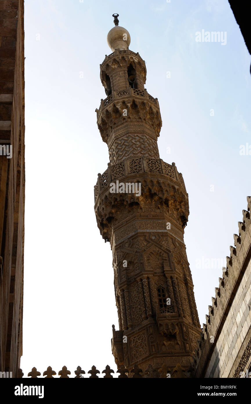 the minaret at Al-Azhar Mosque , islamic cairo , egypt Stock Photo - Alamy