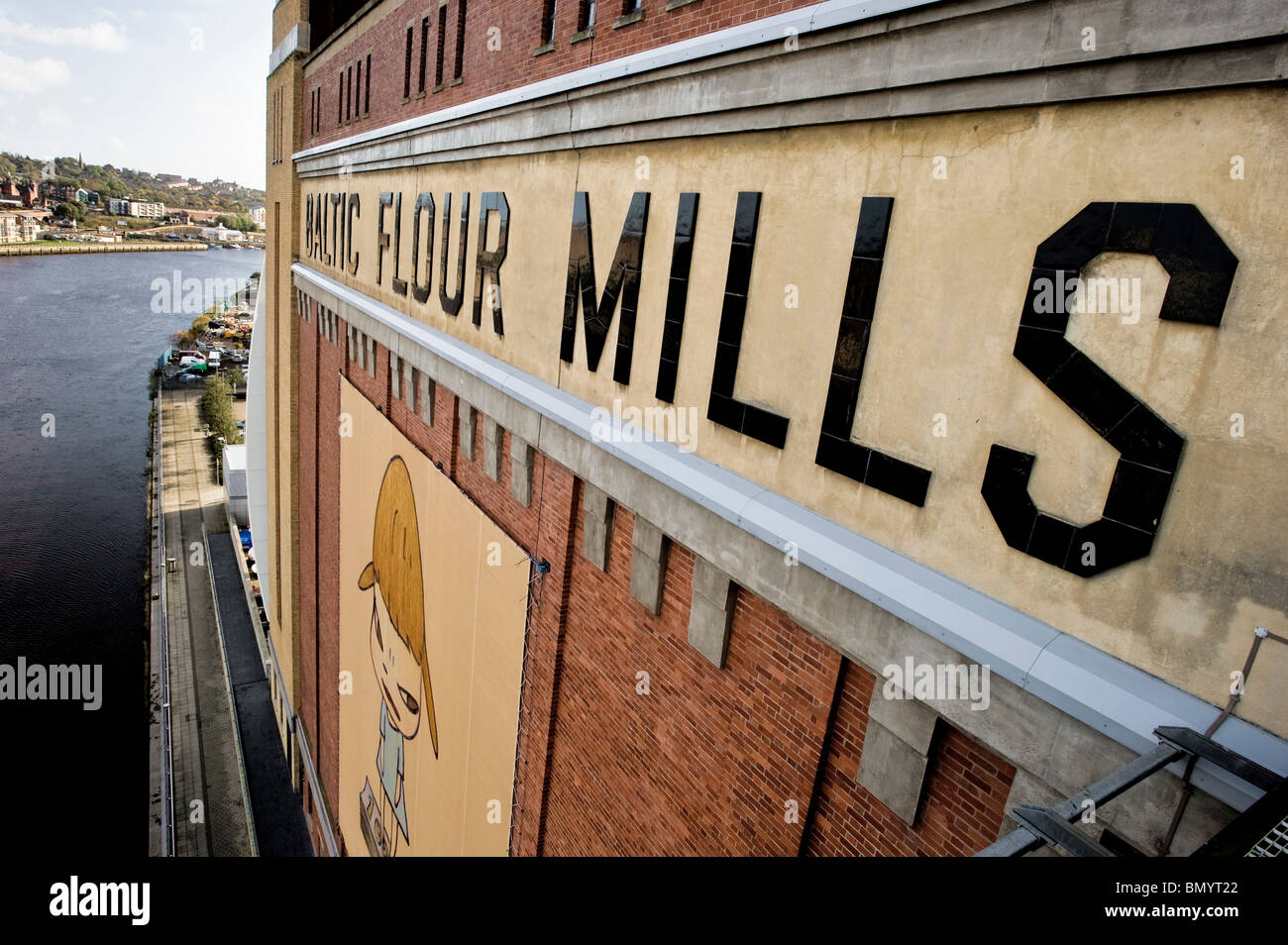 Closeup of the exterior of Baltic centre for contemporary modern art in ...
