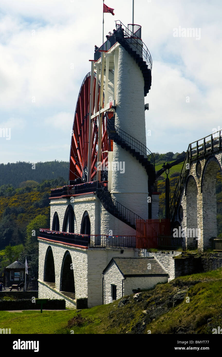 The Great Laxey Wheel, or Lady Isabella wheel, at Laxey, Isle of Man ...