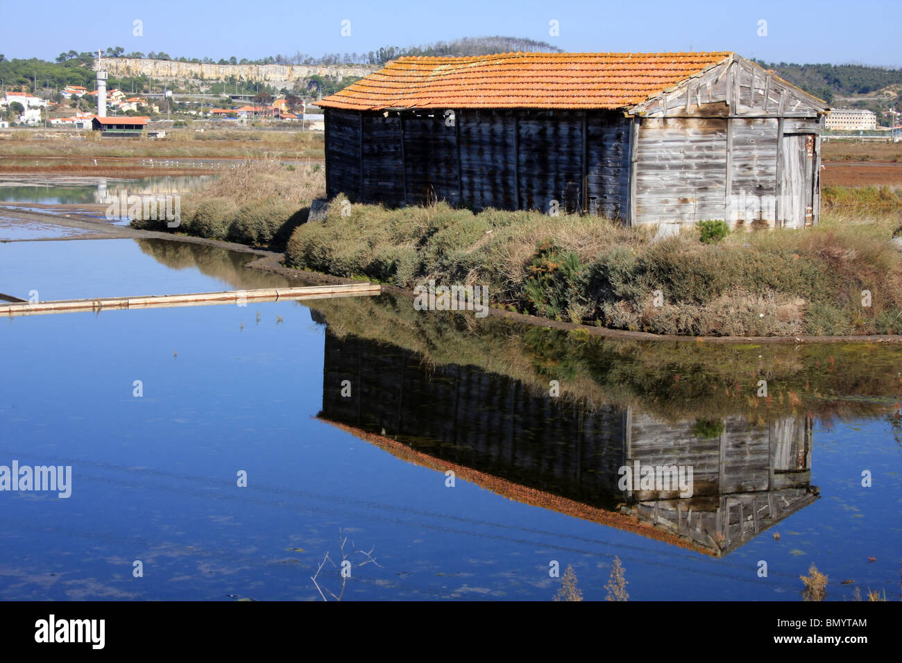 Old salt barn Stock Photo - Alamy