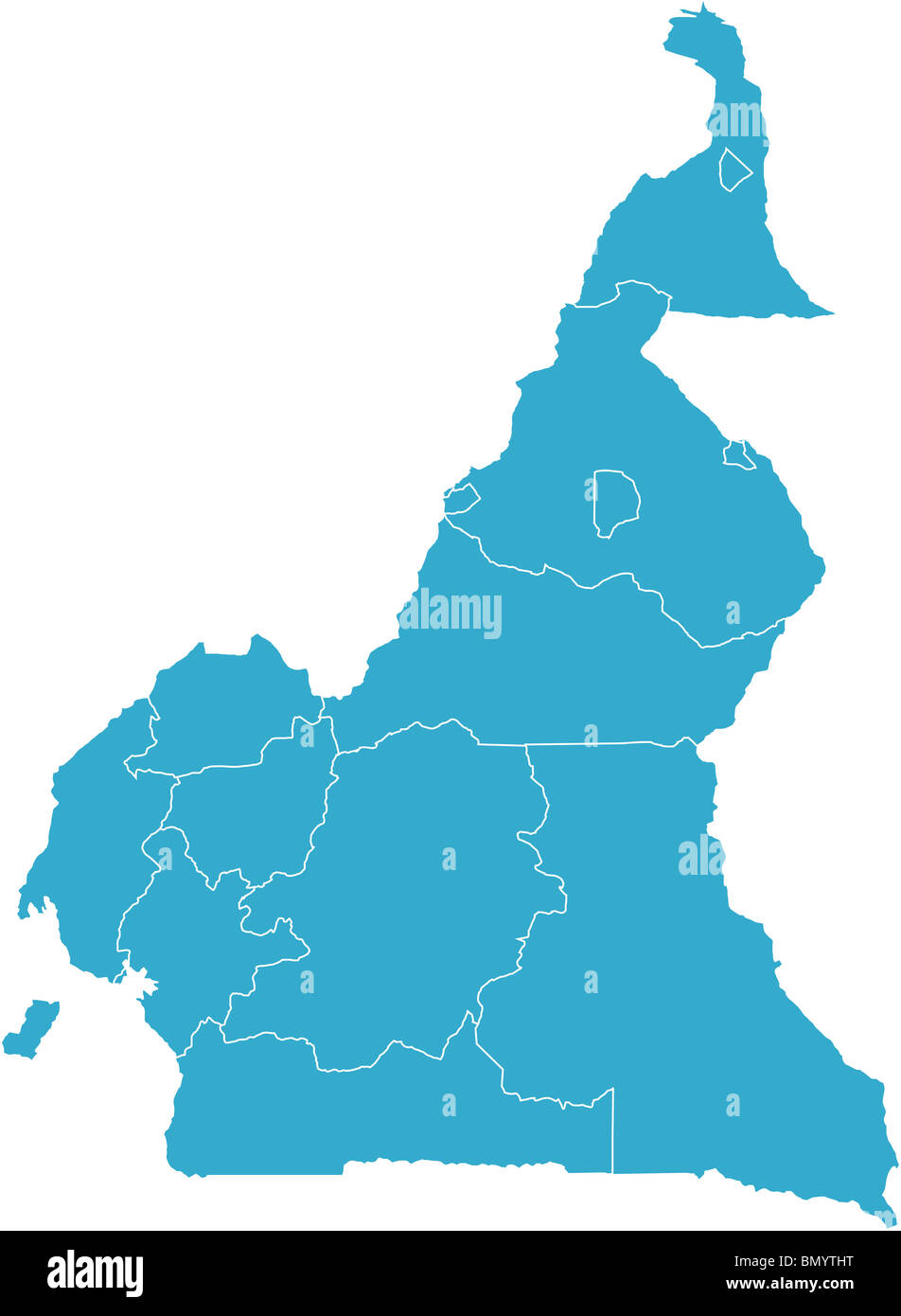 Map of cameroon hi-res stock photography and images - Alamy
