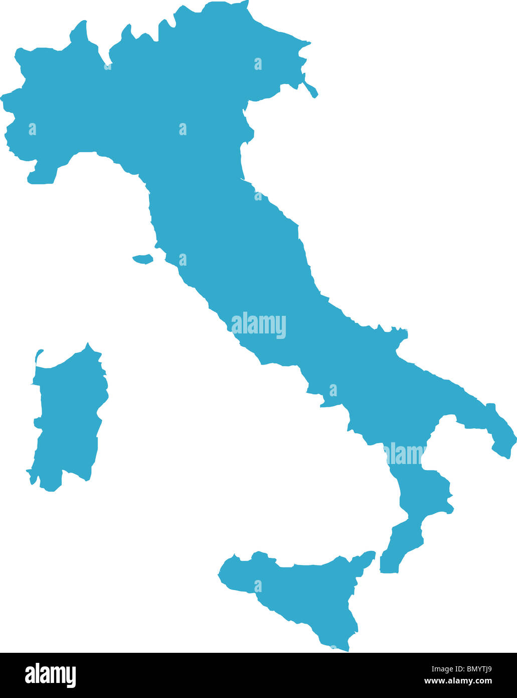 There is a map of Italy country Stock Photo - Alamy