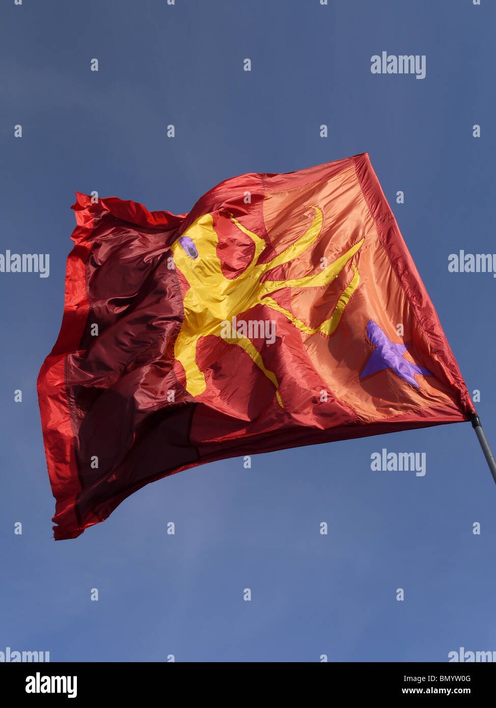 Golowan Festival Flags Penzance Cornwall June 2010 Stock Photo - Alamy