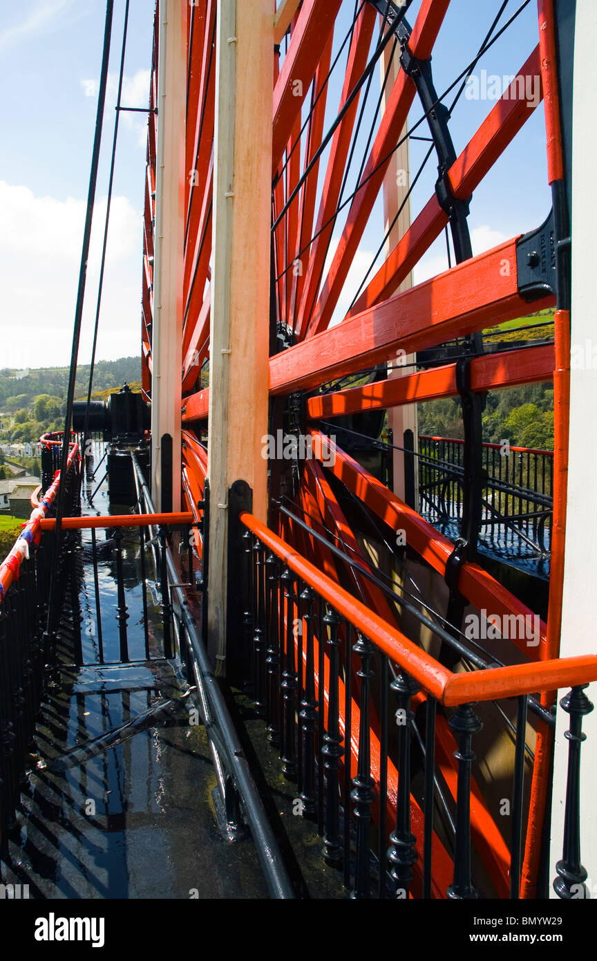 The Great Laxey Wheel, or Lady Isabella wheel, at Laxey, Isle of Man ...