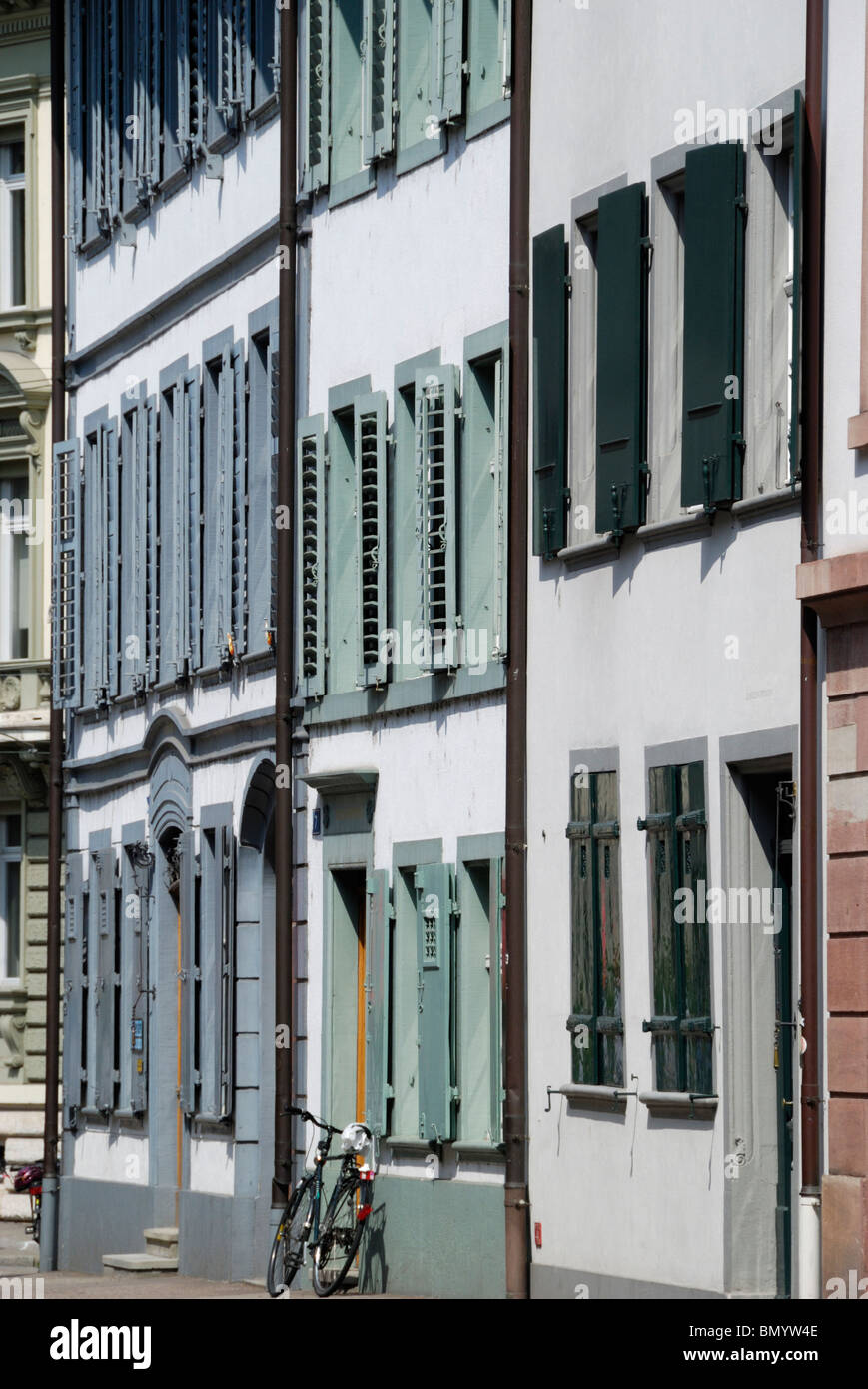 Traditional buildings in St. Alban-Vorstadt, St. Alban, Basel ...