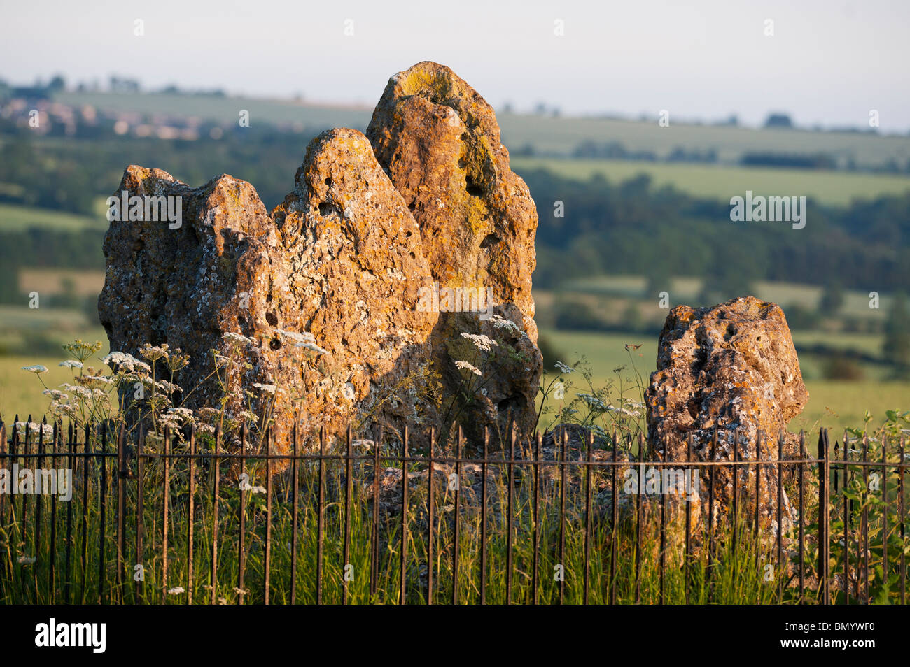The Rollright stones, King stone, Oxfordshire, England Stock Photo - Alamy