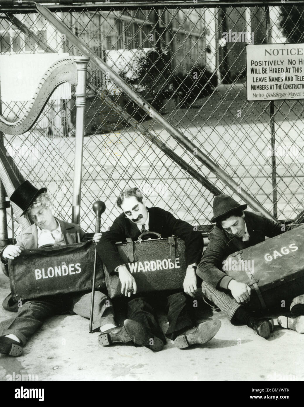 MARX BROTHERS - US film comedy team from l: Harpo, Groucho and Chico ...