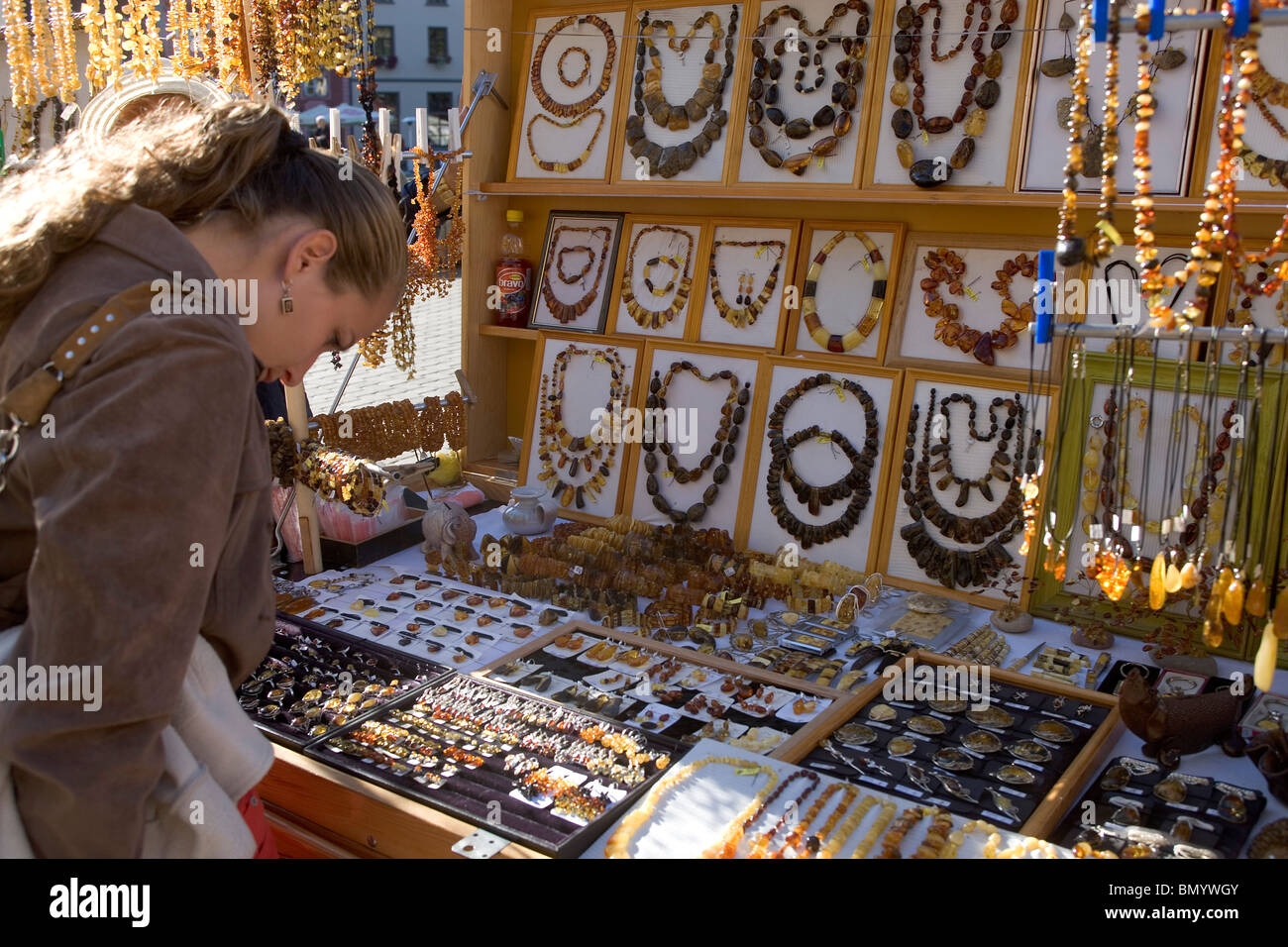 Riga market amber hi-res stock photography and images - Alamy