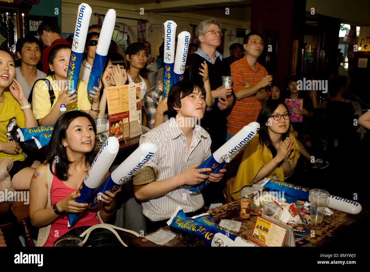 South Korean football supporters watching their World Cup team play ...