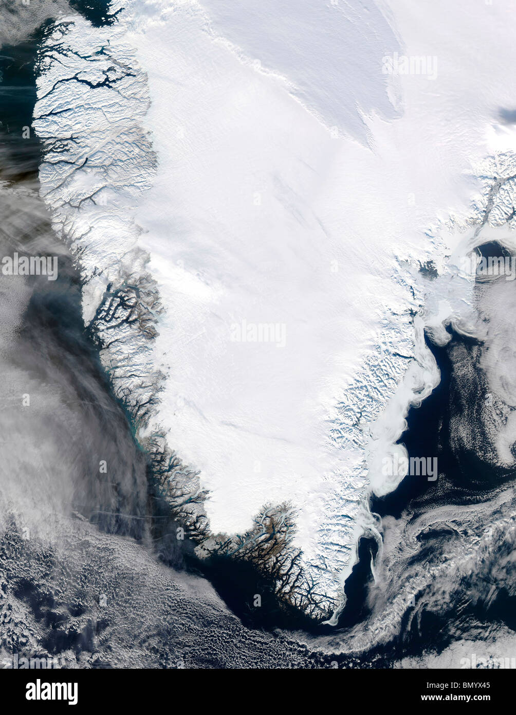 Country greenland satellite view hi-res stock photography and images ...