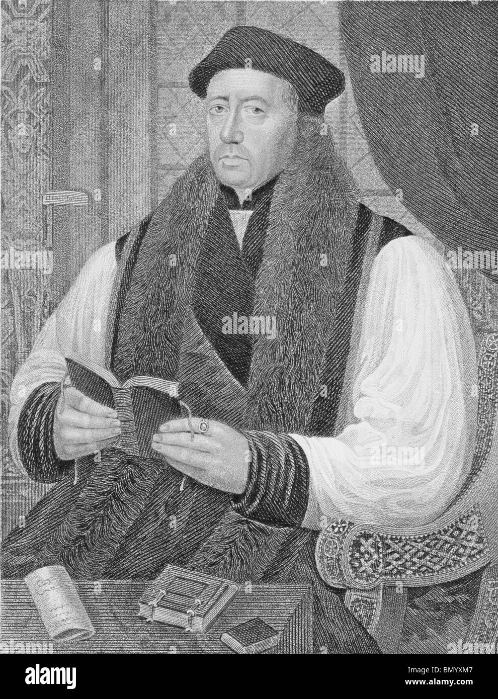 Archbishop of canterbury thomas cranmer Black and White Stock Photos ...