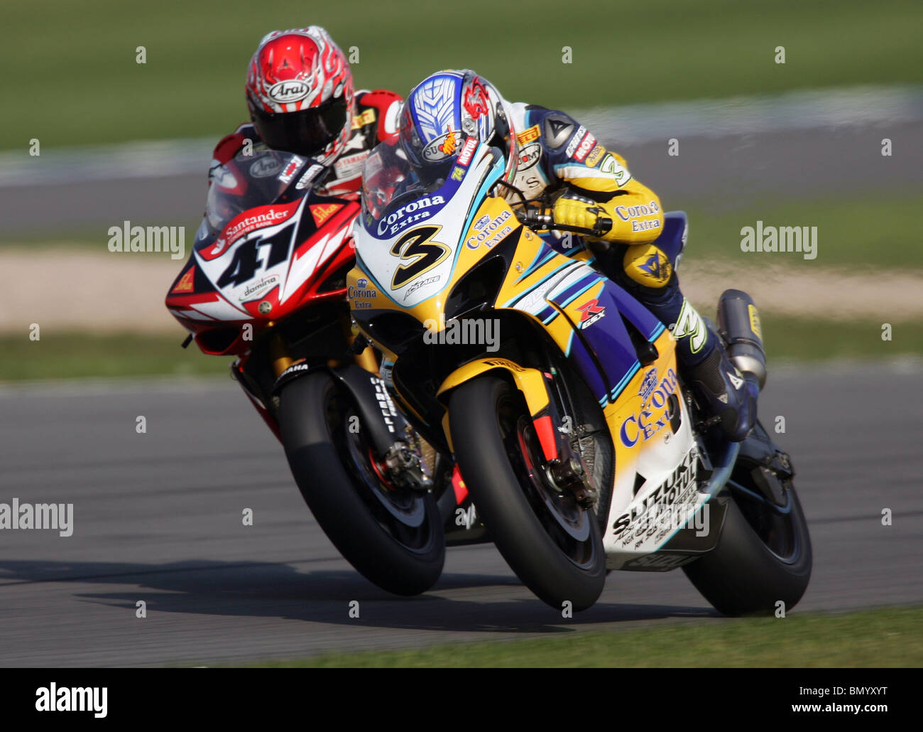 Max Biaggi Alstare Suzuki and Noriyuki Haga Yamaha battle it out at the ...