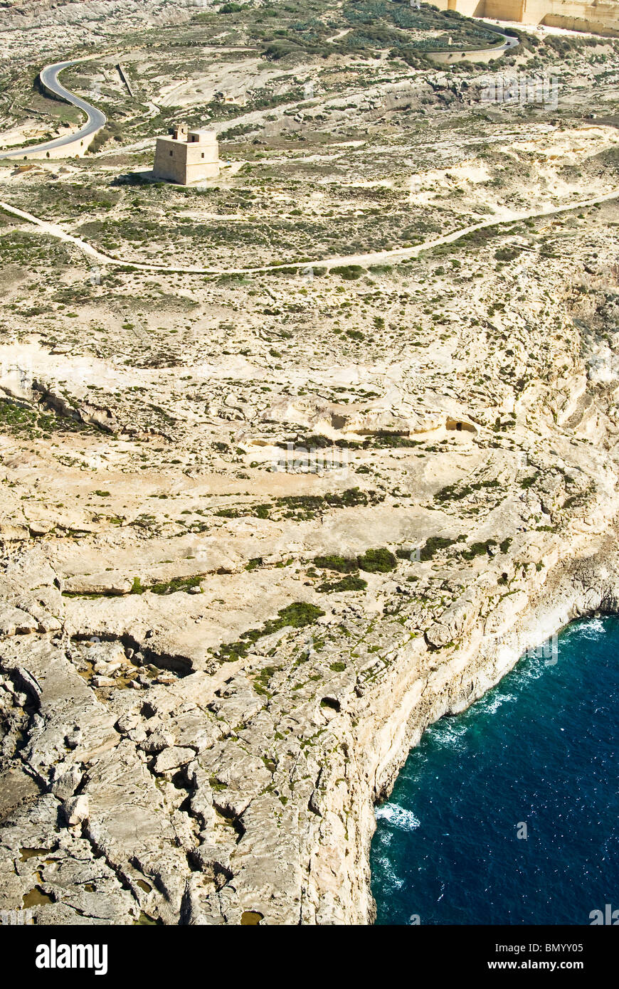 Dwejra, Azure Window Area, Aerial View, Gozo, Island, Republic of Malta ...