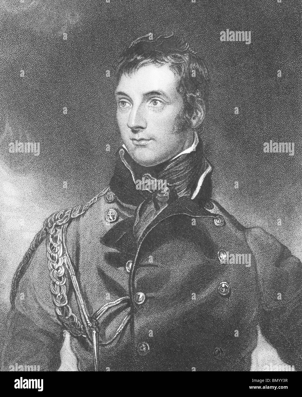 George Murray (1772-1846) on engraving from the 1800s. Scottish soldier ...