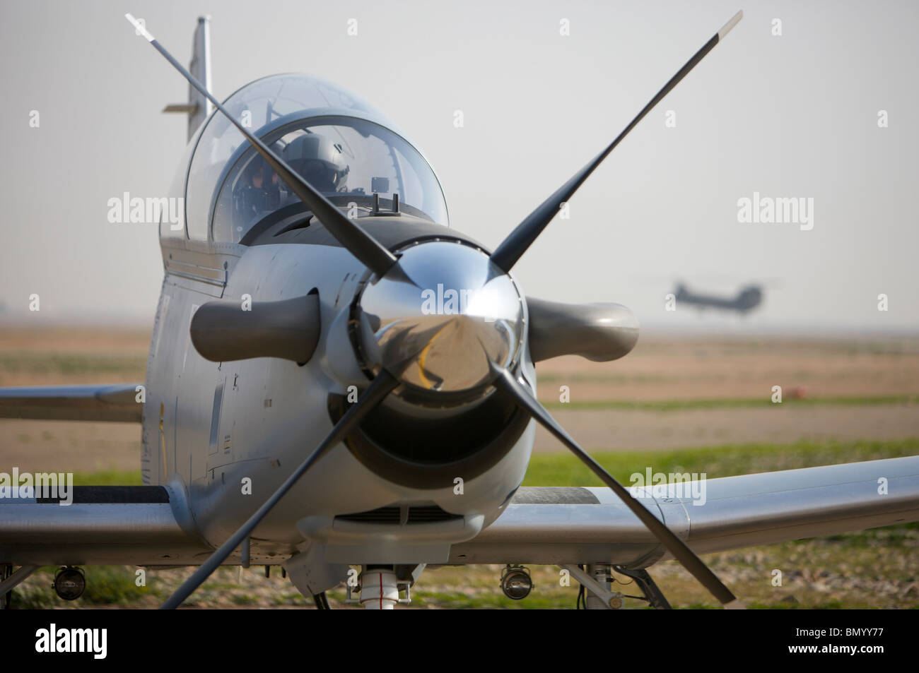 Camp Speicher, Iraq - U.S. Air Force pilots in an Iraqi Air Force T-6 ...