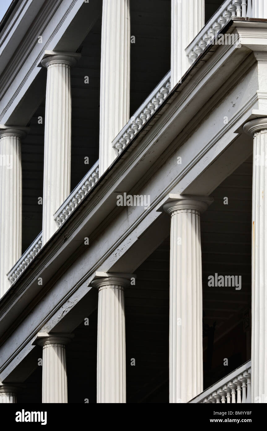Details of Columns on Home off East Bay Street in Charleston, South ...