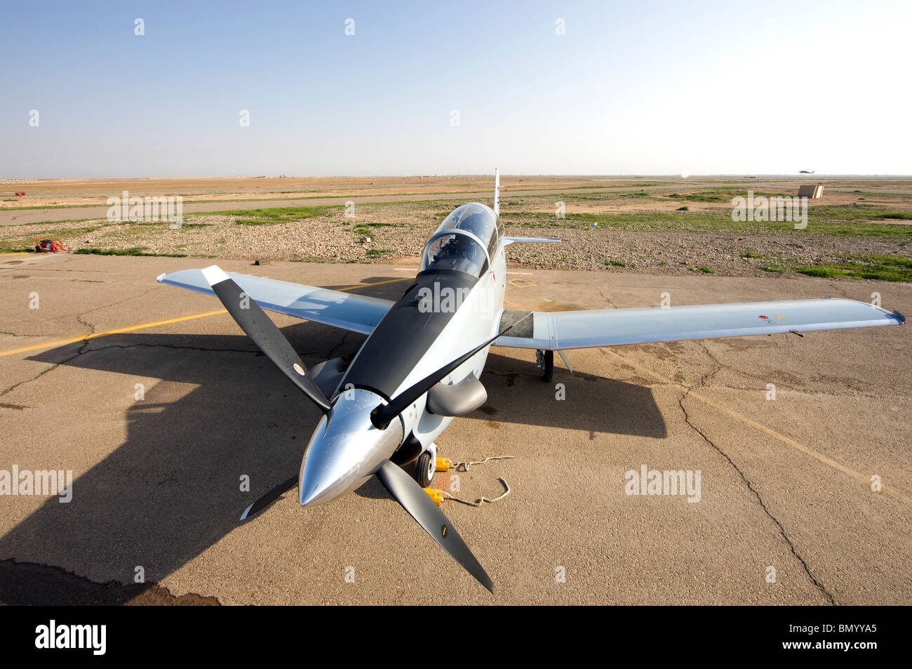 Tikrit, Iraq - An Iraqi Air Force T-6 Texan trainer aircraft Stock ...
