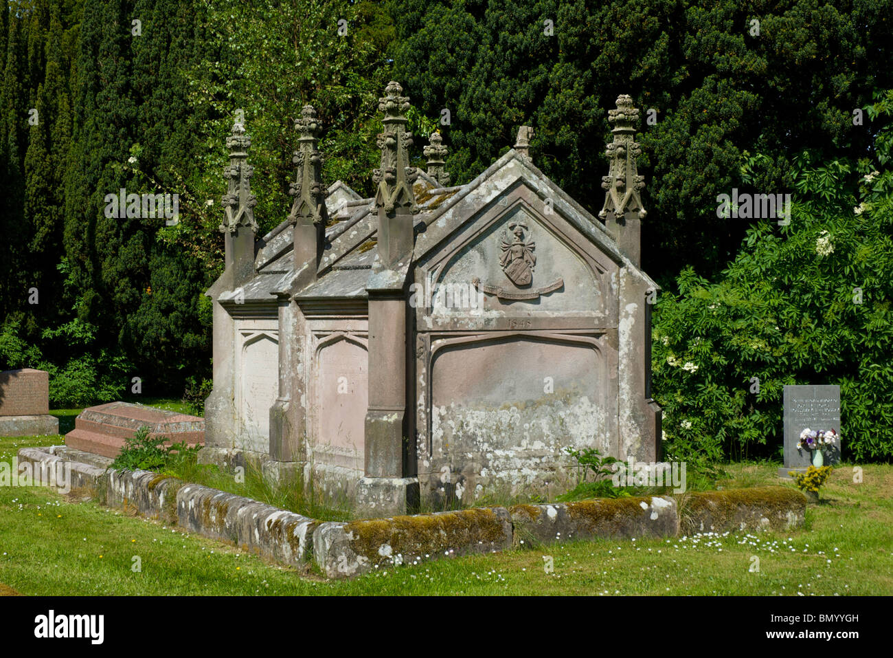 Memorial to the Askew Family, Greystoke Church, Cumbria, England Stock ...